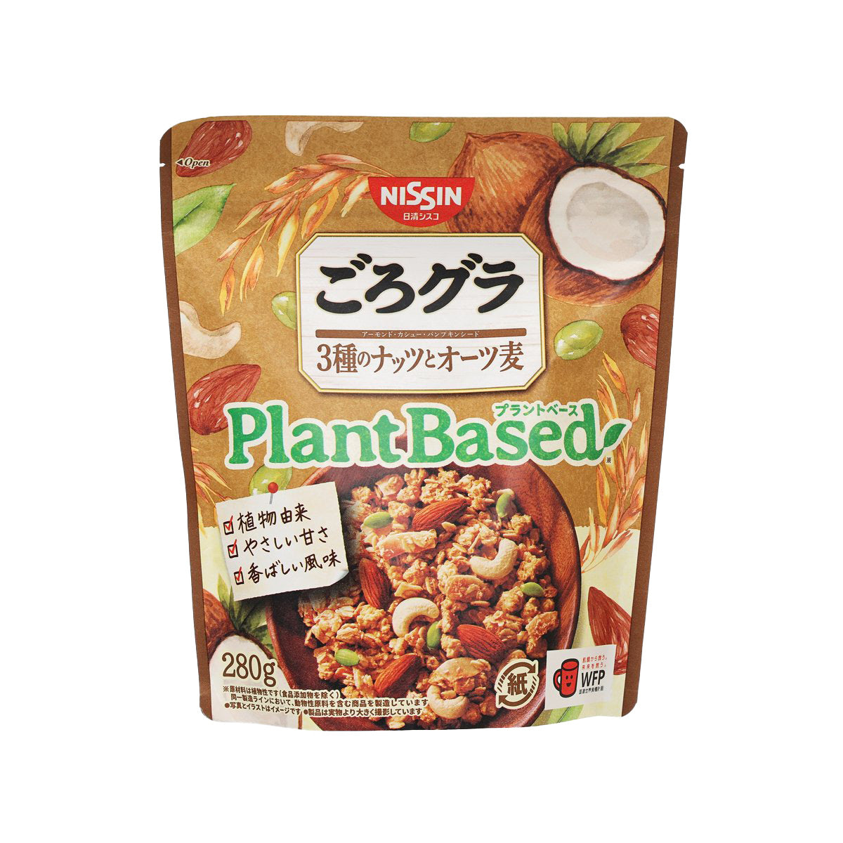 NISSIN CISCO Gorogura Plant-Based 3 Kinds of Nuts and Oats (280g) – city'super E-Shop