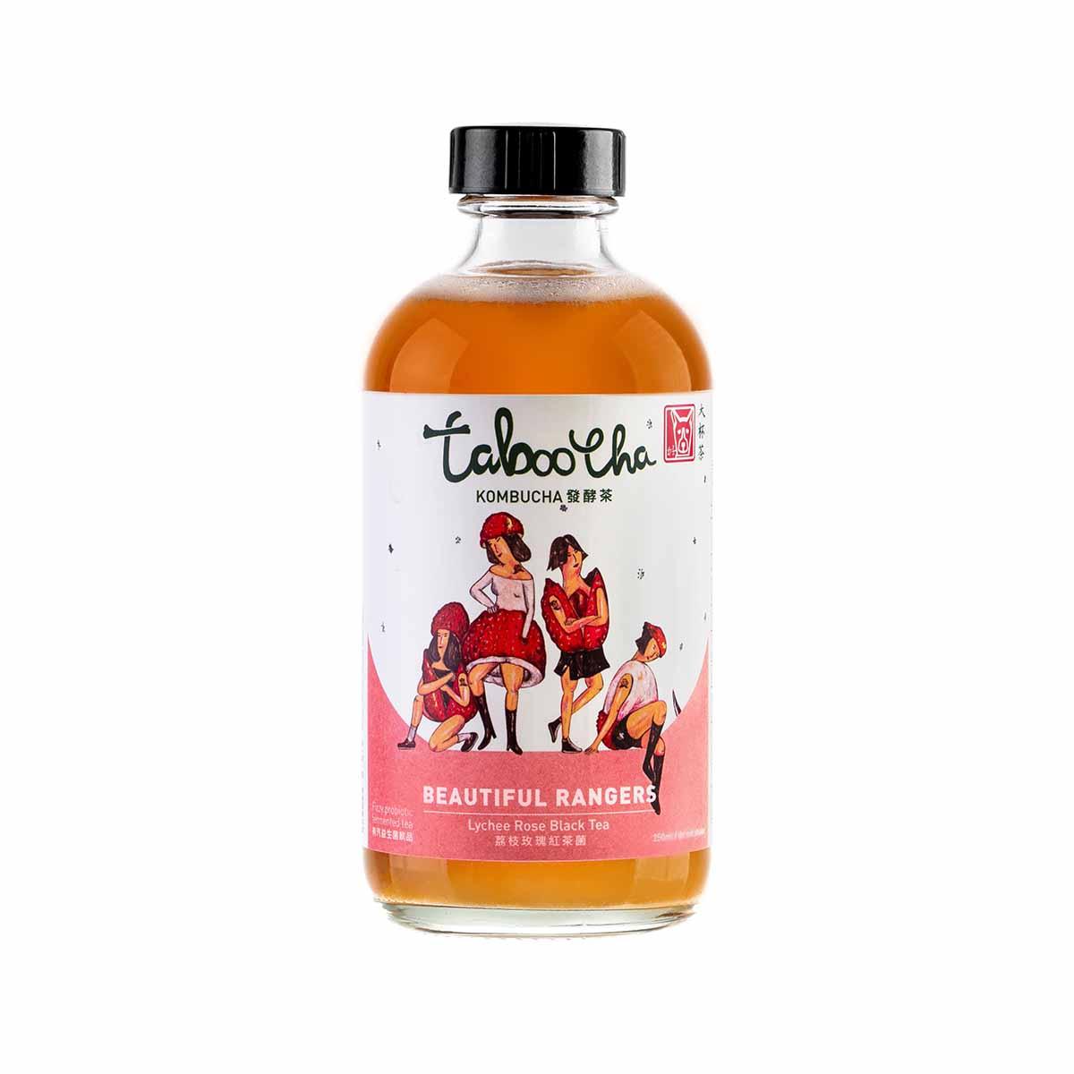TABOOCHA Beautiful Rangers - Lychee Rose Black Tea Kombucha (250mL) – city'super E-Shop