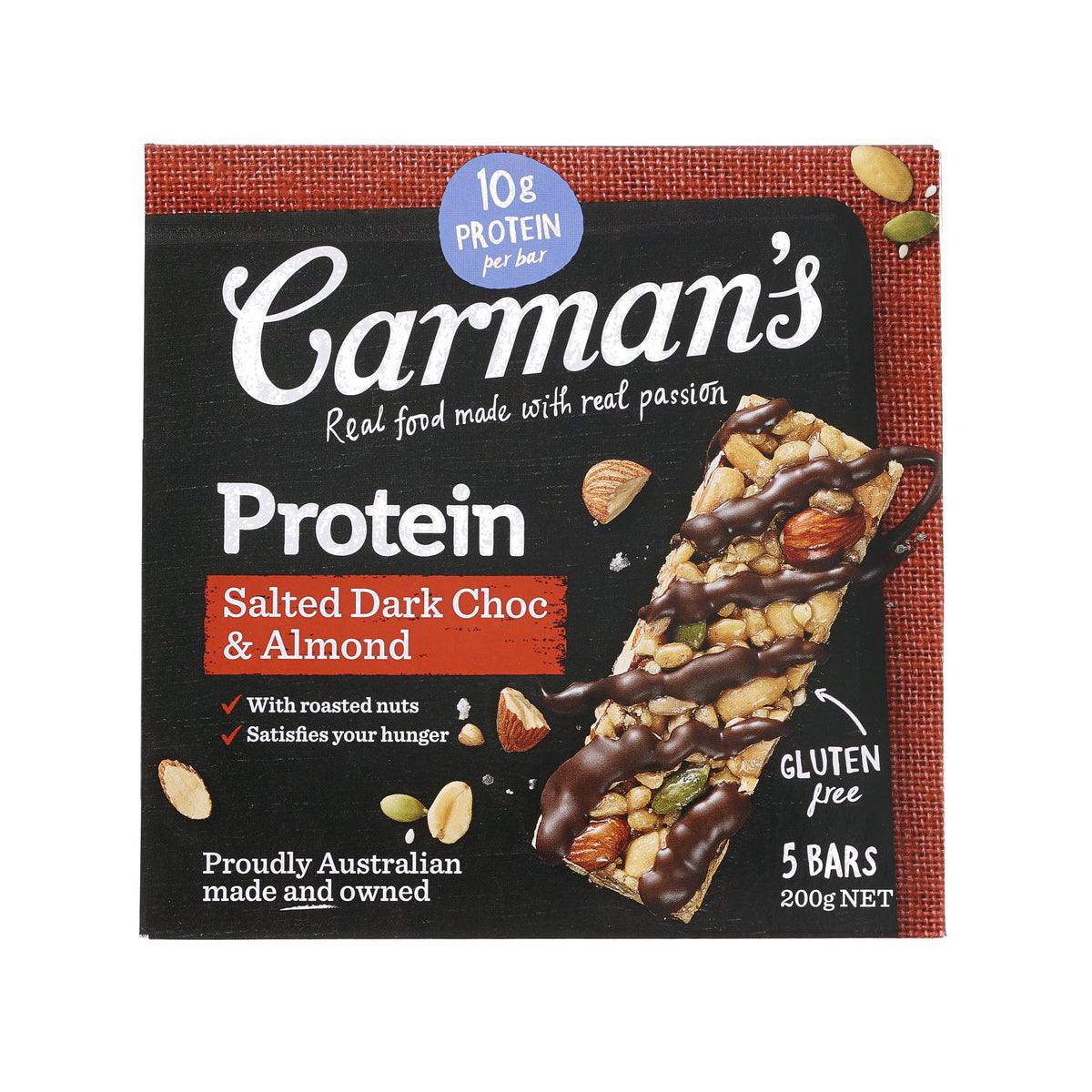 CARMAN'S Protein Bar - Salted Dark Choc & Almond (200g) – city'super E-Shop