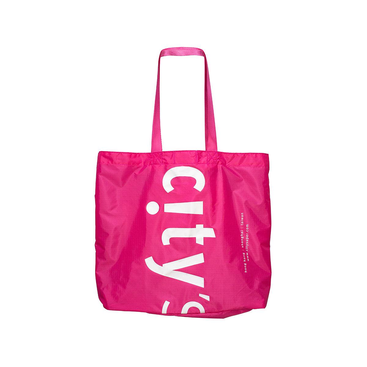 CITYSUPER Foldable Bag with 2 Inside Pocket-Pink – city'super E-Shop