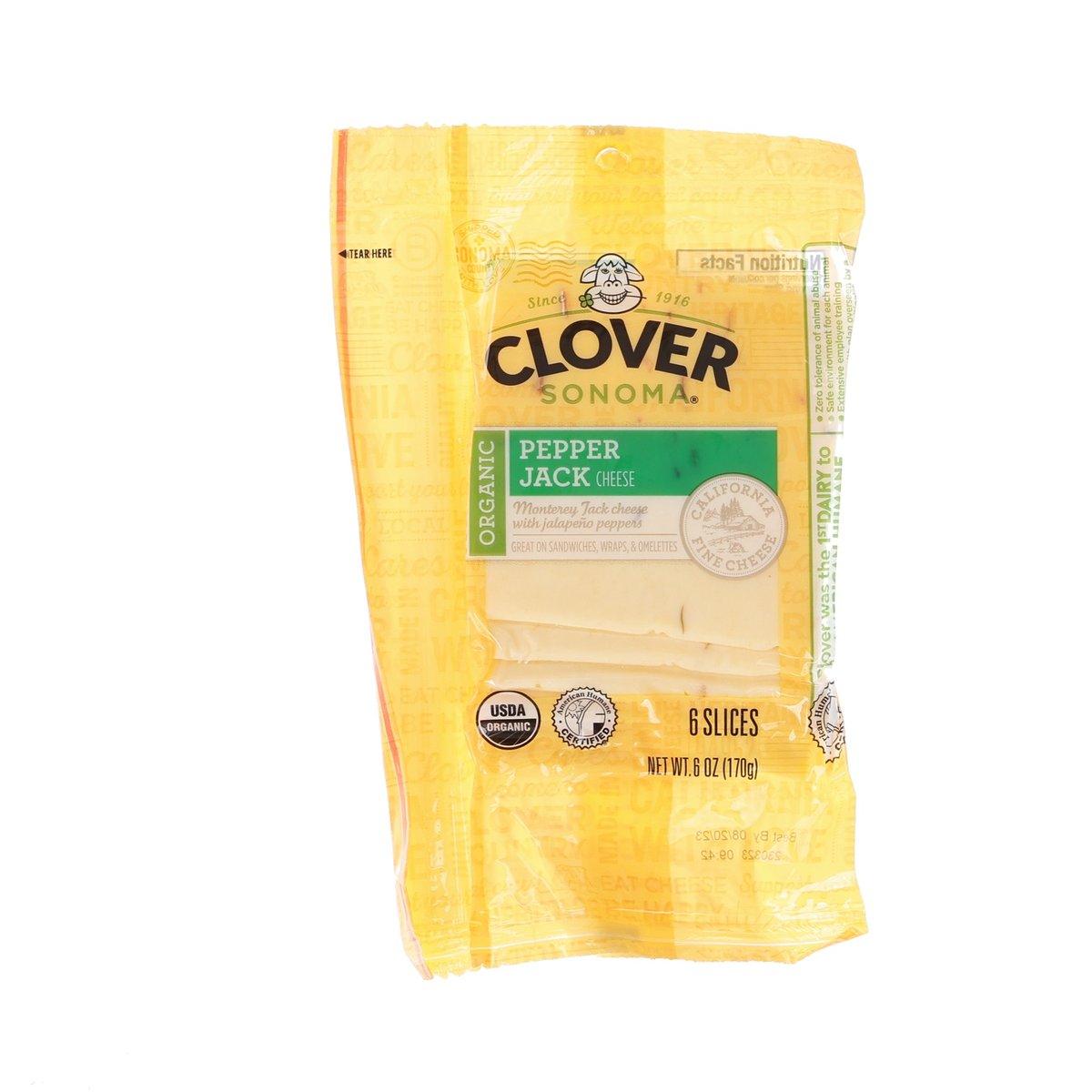 CLOVER Organic Pepper Jack Sliced Cheese (170g) – city'super E-Shop