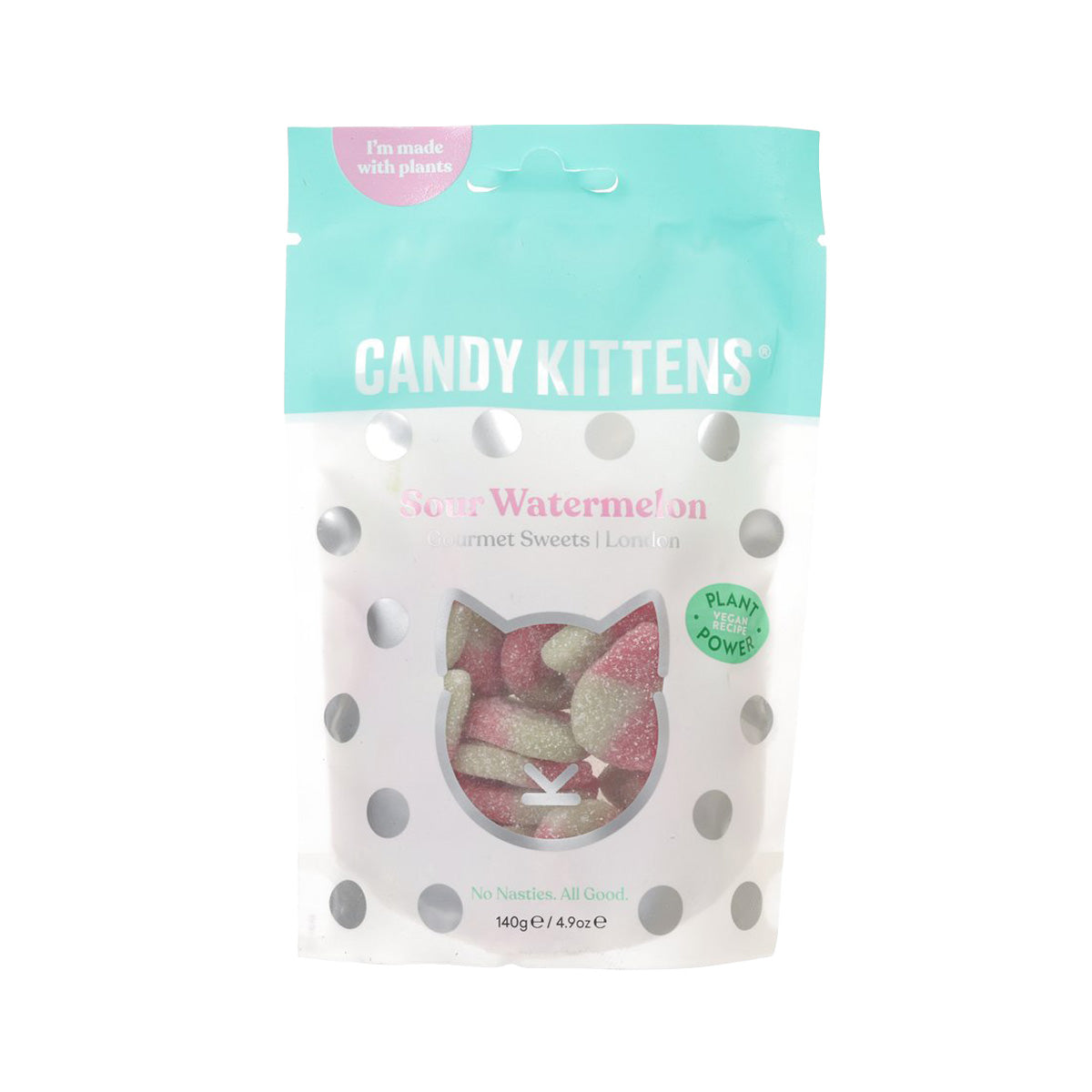CANDY KITTENS Vegan Kittens Shaped Gummy - Sour Watermelon (140g ...
