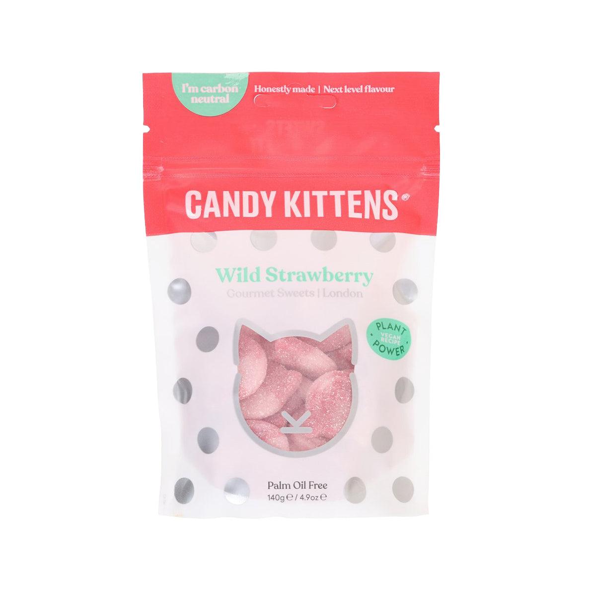 CANDY KITTENS Vegan Kittens Shaped Gummy - Wild Strawberry (140g ...