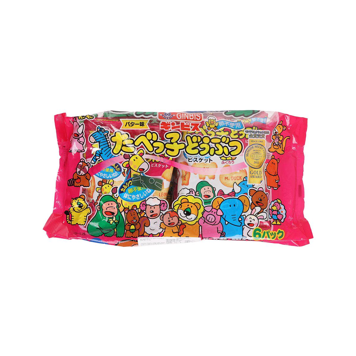 GINBIS Tabekko Animal Biscuit - Butter Flavor (6 x 23g) – city'super E-Shop