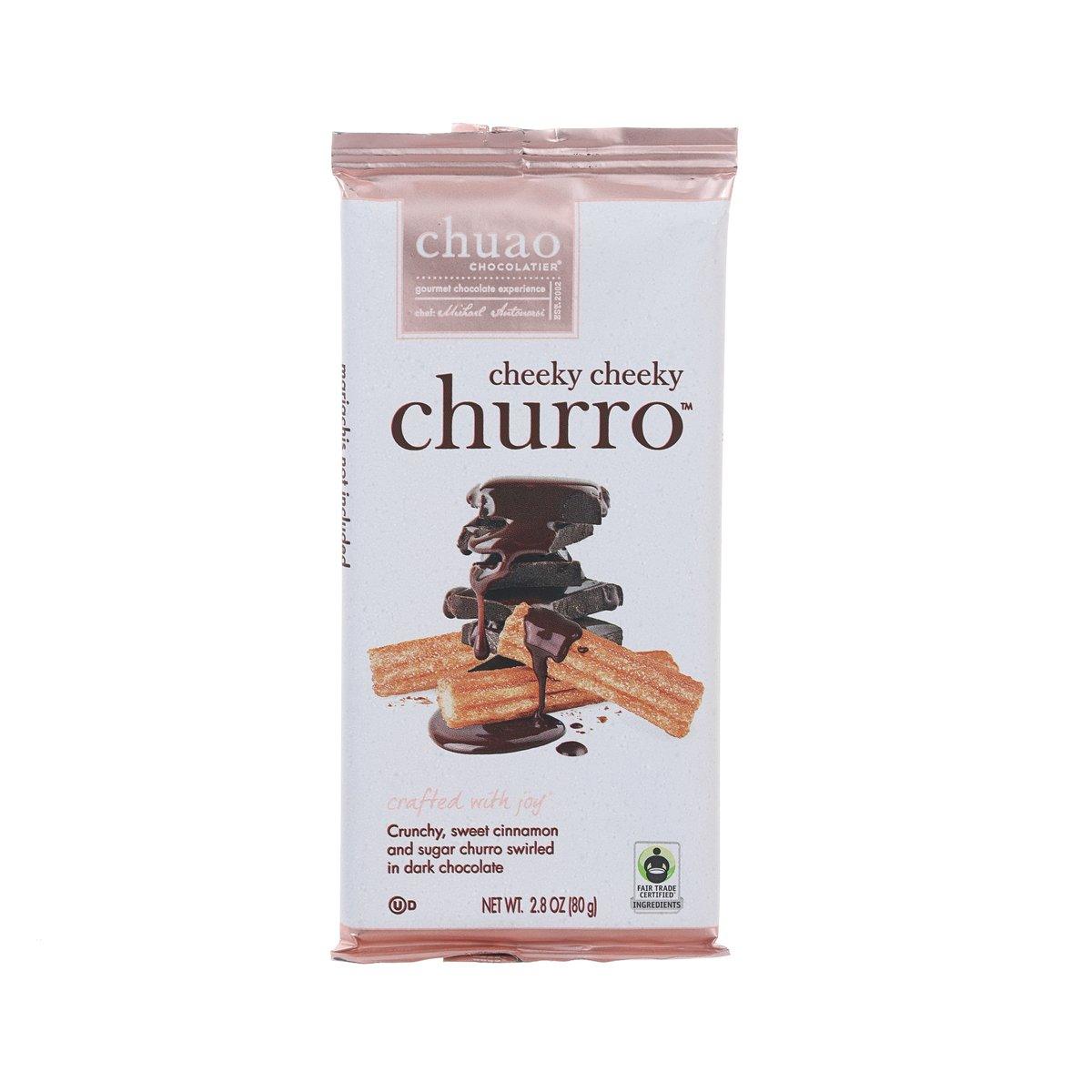 CHUAO CHOCOLATIER Dark Chocolate Bar - Cheeky Cheeky Churro™ (80g ...