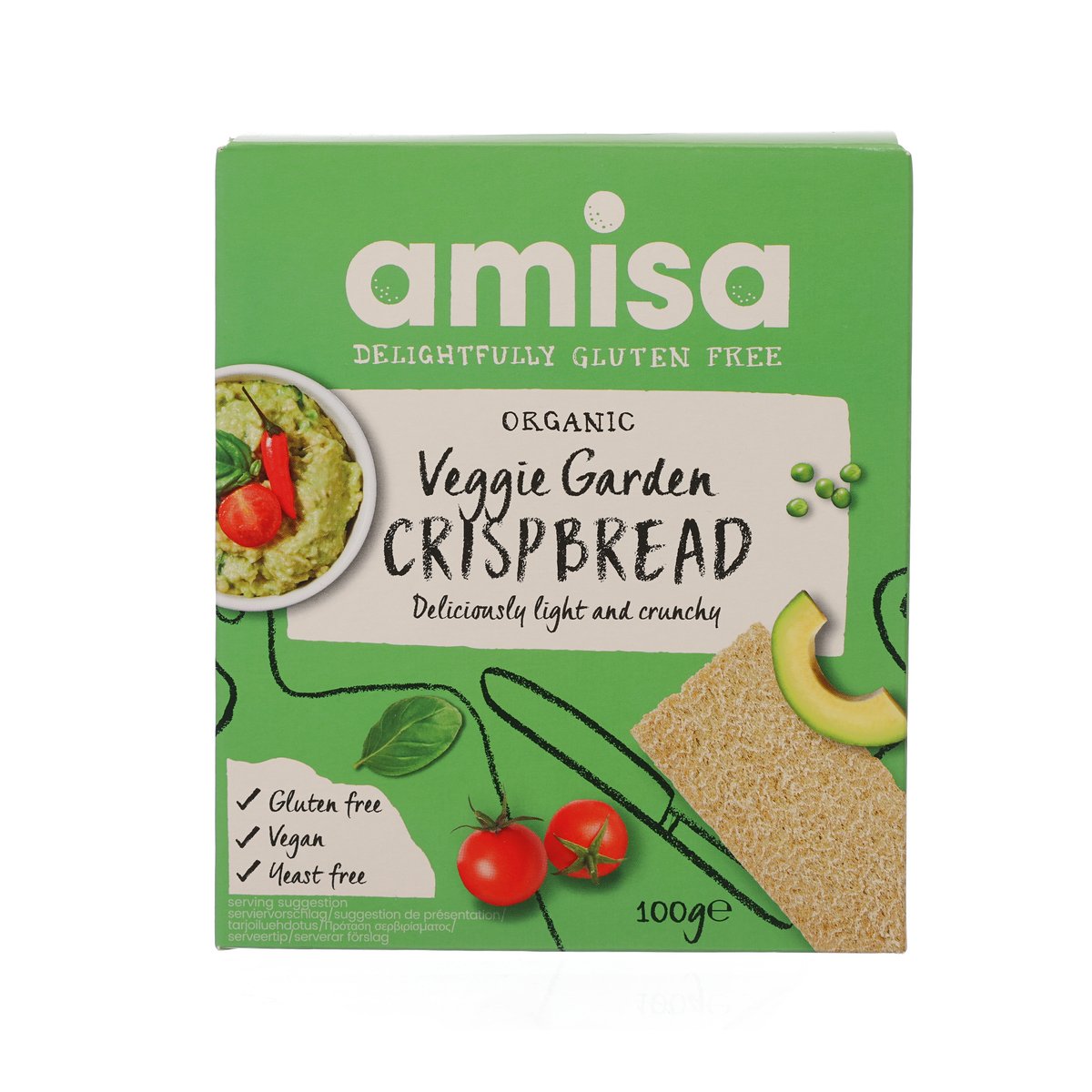 AMISA Organic Gluten Free Veggie Garden Crispbread (100g) – city'super ...