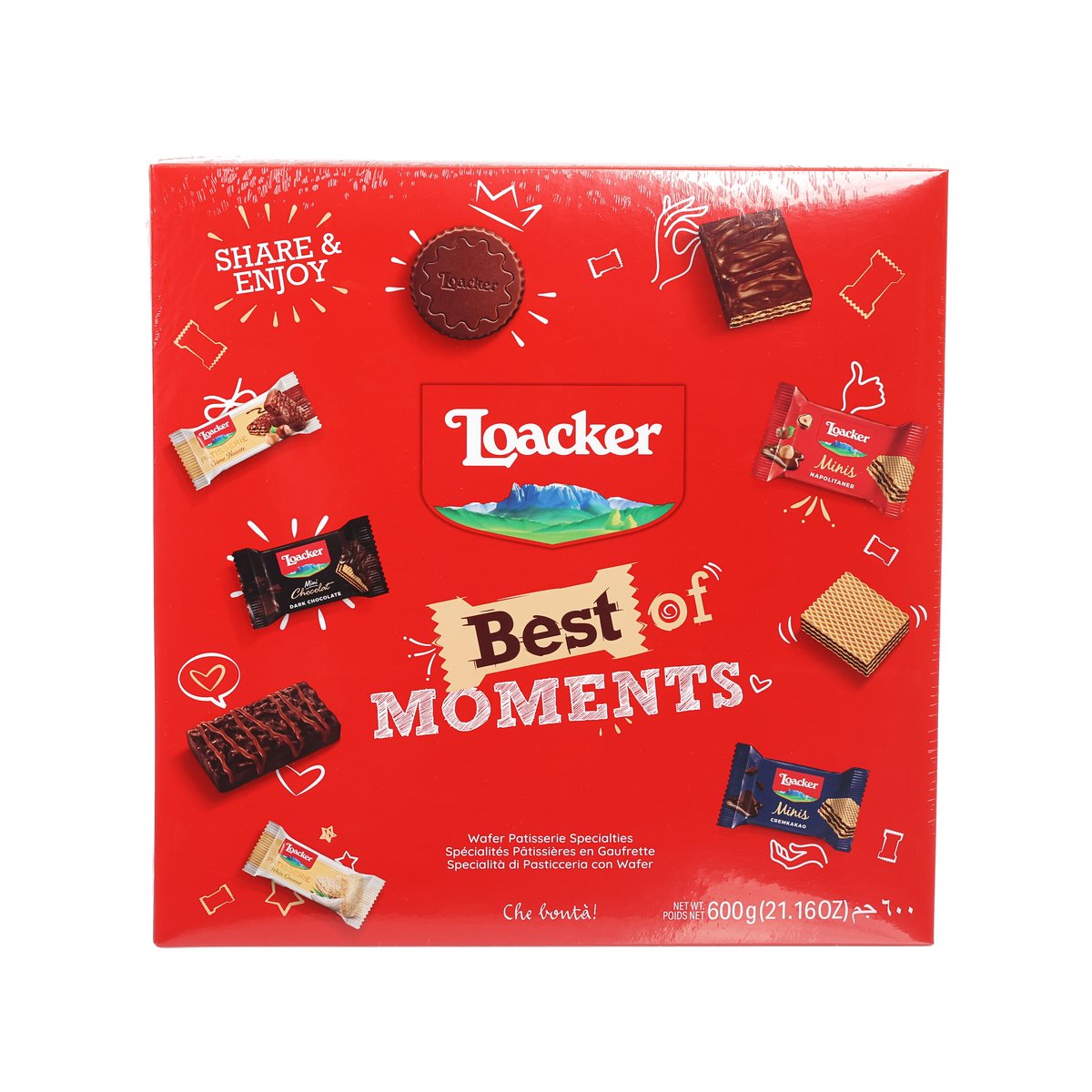 LOACKER Best of Moments Assorted Crispy Wafers & Chocolate Specialties ...