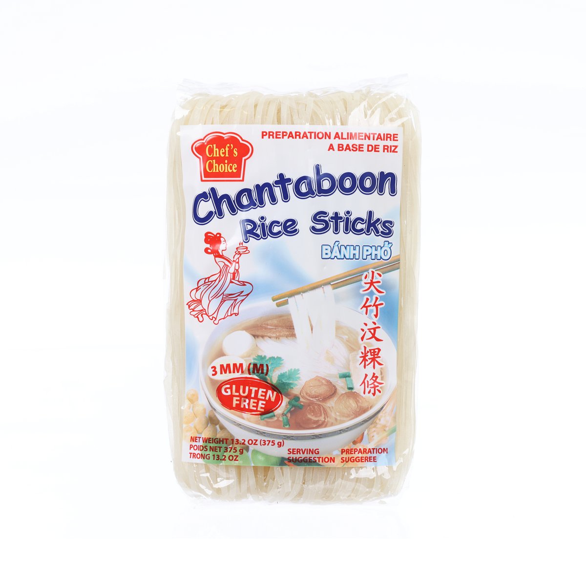 CHEF'S CHOICE Chantaboon Rice Sticks (3mm) (375g) – city'super E-Shop