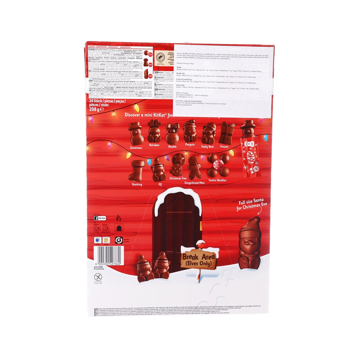 KITKAT 朱古力聖誕倒數月曆 (208g) – city'super E-Shop