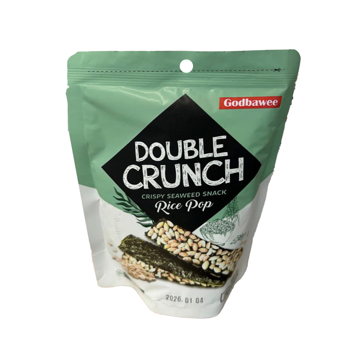 GODBAWEE Double Crunch Seaweed Rice Pop Snack (25g) – city'super E-Shop