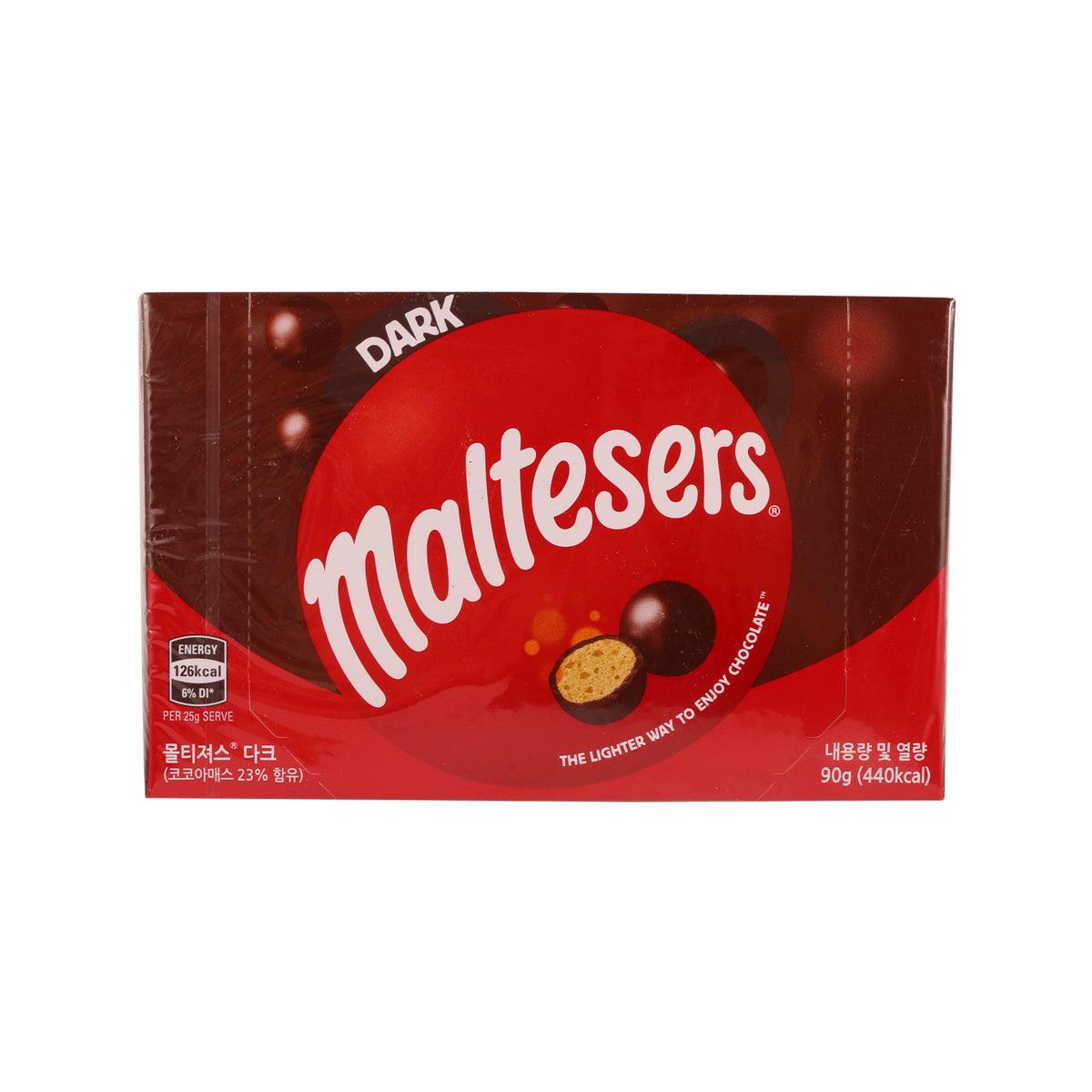 MALTESERS Crisp Malt Centres Covered with Smooth Dark Chocolate (90g ...