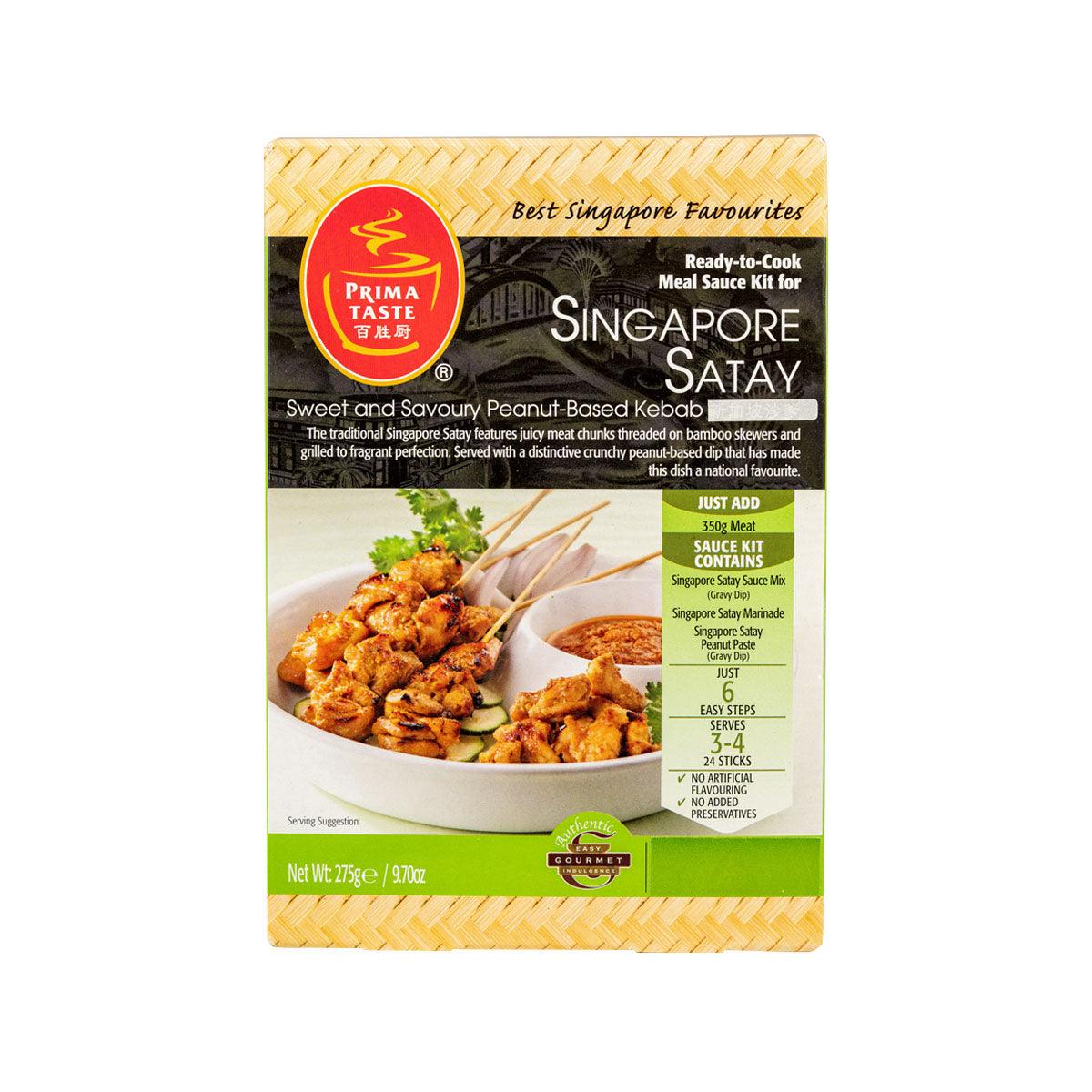 PRIMA TASTE Ready-to-Cook Meal Sauce Kit for Singapore Satay (275g ...