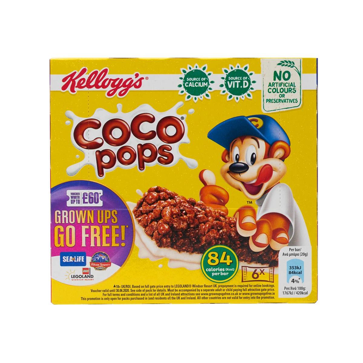 KELLOGG'S Coco Pops Cereal Bar (4 x 20g) – city'super E-Shop