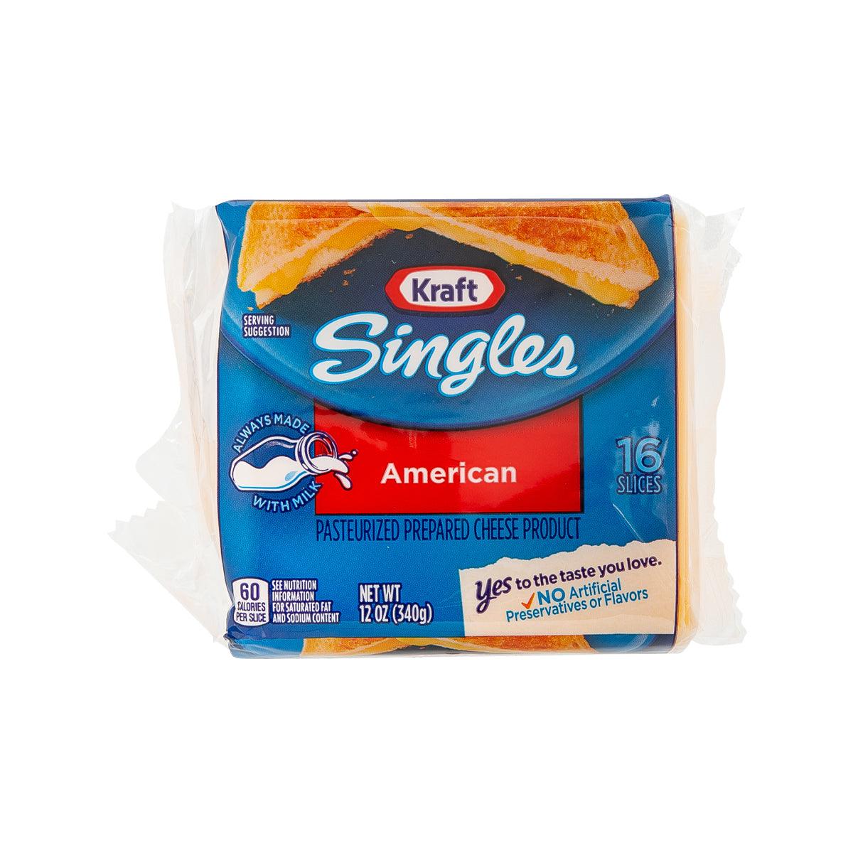 KRAFT Singles American Pasteurized Prepared Cheese Product (340g ...