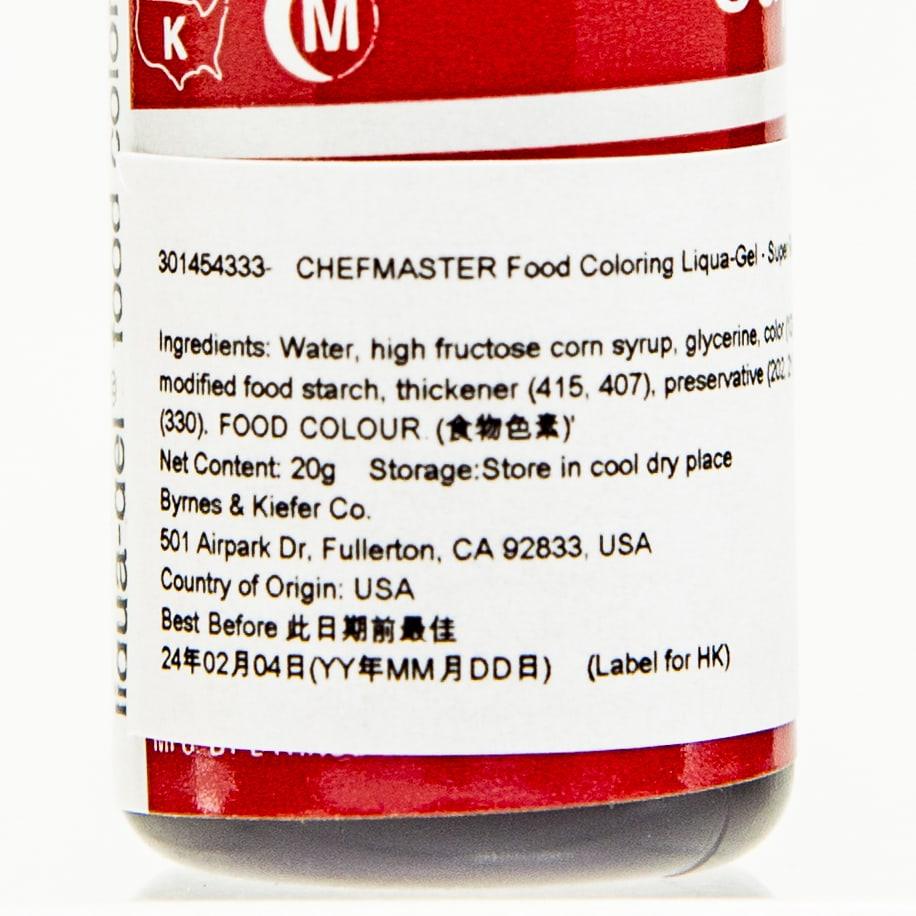 red food coloring ingredients