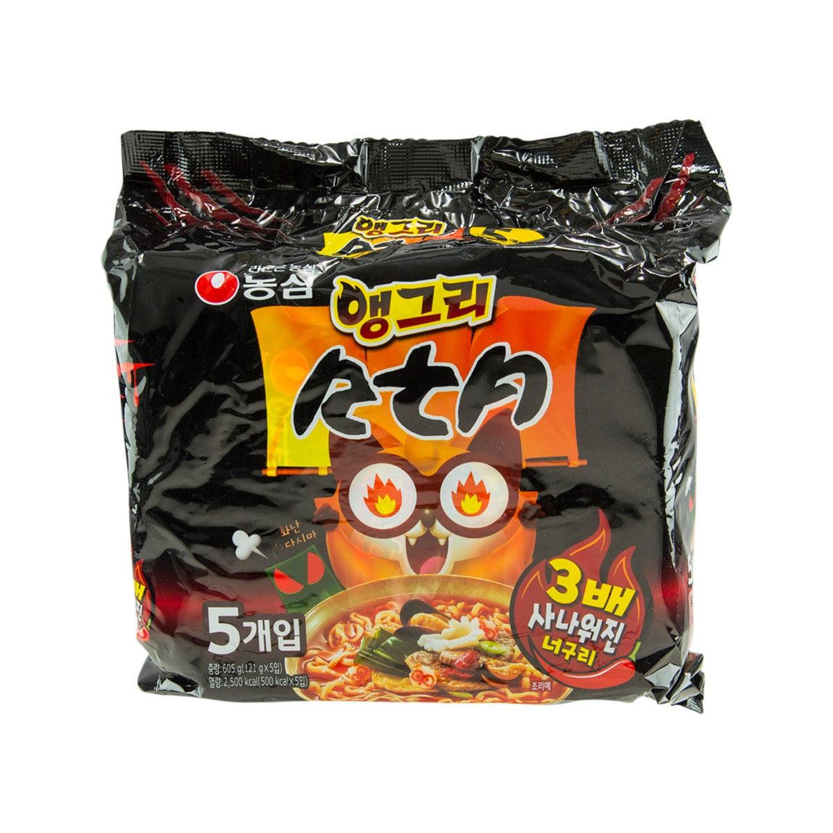 NONG SHIM Angry Neoguri Spicy Noodles - Seafood Flavor (5 x 121g ...