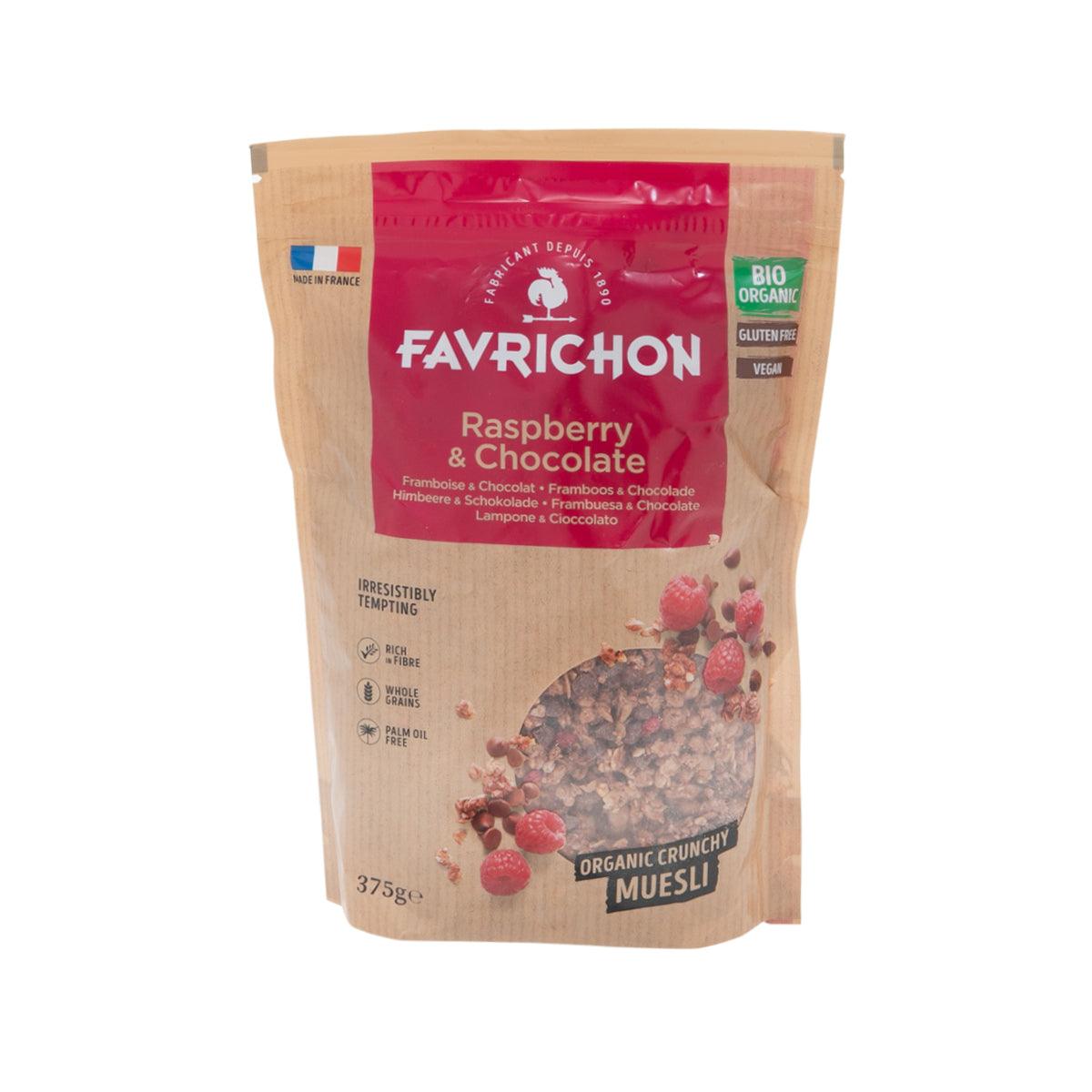 FAVRICHON Organic Gluten Free Raspberry & Chocolate Crunchy Muesli (37 ...