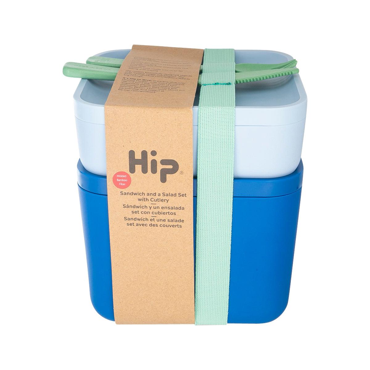 HIP Hip Sandwich and a Salad Container Set with Cutlery - Space + Sky ...