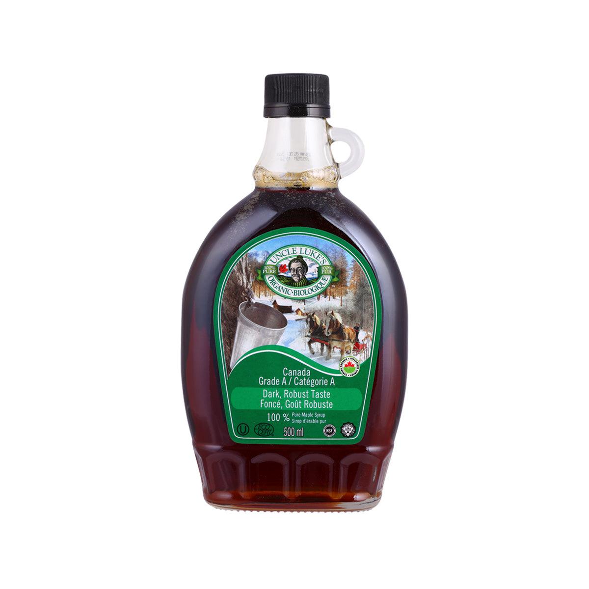 UNCLE LUKE'S Organic Grade A Maple Syrup - Dark (500mL) – city'super E-Shop